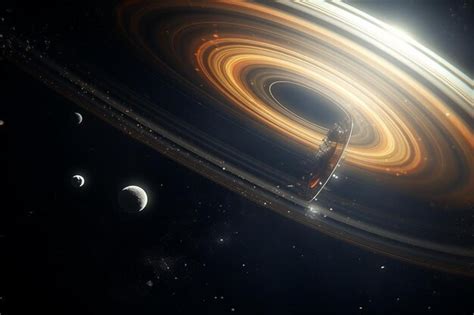 Premium Photo Closeup Of A Spacecraft Navigating Through An Asteroid