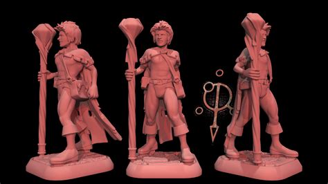 Stl File Human Mage 02 🧙 Obj・3d Printable Model To Download・cults