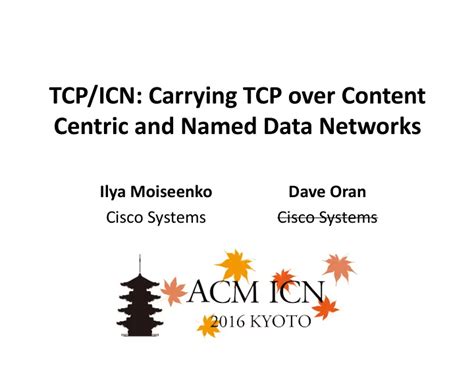 Ppt Tcpicn Carrying Tcp Over Content Centric And Named Data Networks Powerpoint