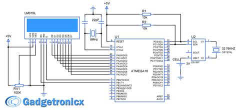 Real Time Digital Clock Circuit Diagram Circuit Diagram