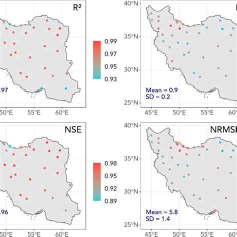 Performance Indices For Terraclimate Monthly Solar Radiation Mj M⁻² Download Scientific