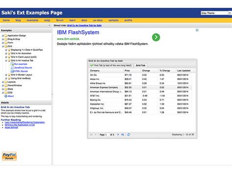 Old Extjs Examples Learn From Saki