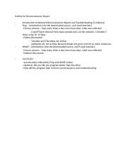 Network Reconnaissance Docx Outline For Reconnaissance Report Introduction To Network