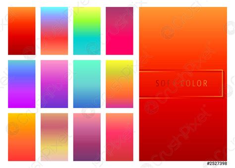Soft Color Gradients Background Stock Vector 2527398 Crushpixel
