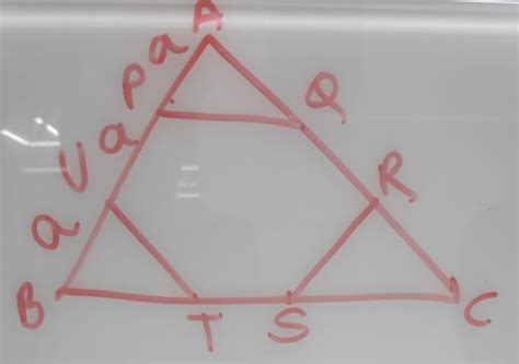Solved An Equilateral Triangle Of Side 6 Cm Has Its Corners Cut Off