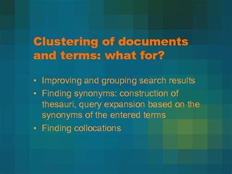grade clustering and seriation of words based on