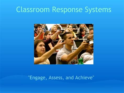 Classroom Response Systems Ppt