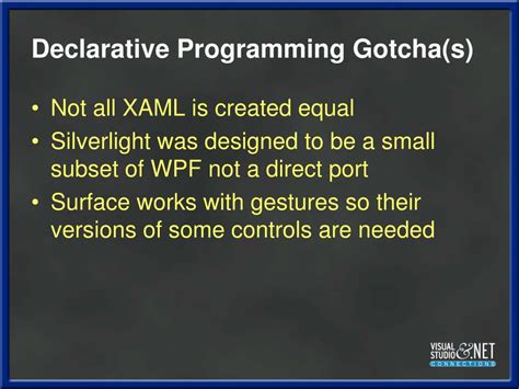 Ppt Declarative Based Ui Programming Wpf Silverlight And Surface