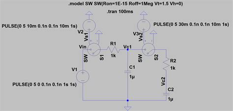 Charging One Capacitor With Another Capacitor In Ltspice Electrical