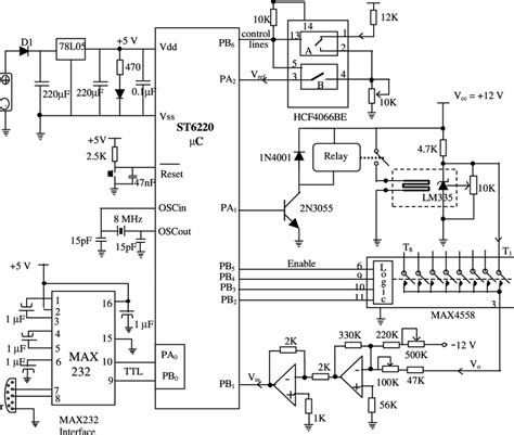 Circuit Diagram For Temperature Measurement And Control System