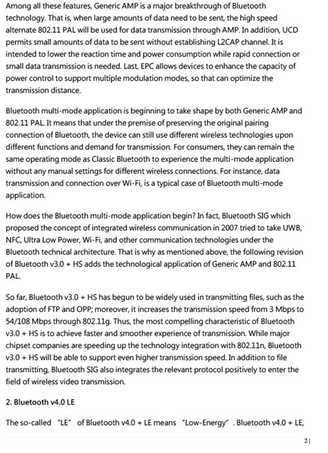 The Next Bluetooth Wave High Speed And Low Energy Technology Twntech