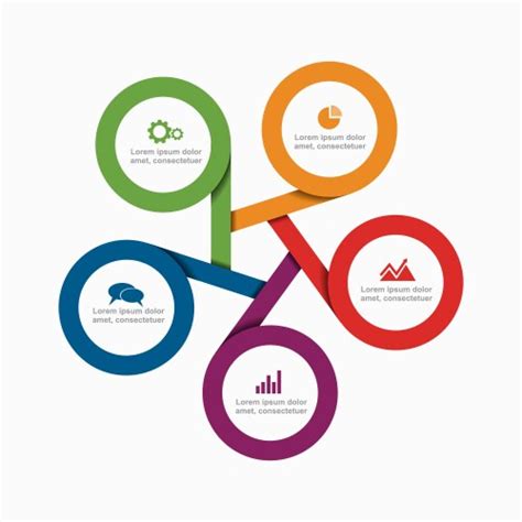 Infographic Circular Template With Options Vector Image