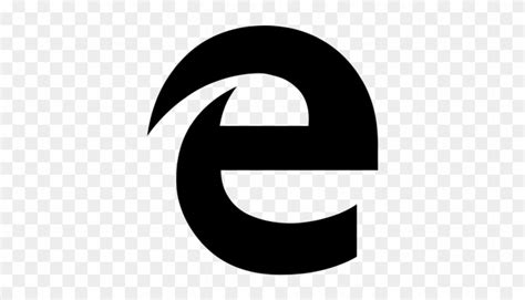 Black Edge Icons Png Png Images Microsoft Edge White Logo Full Size