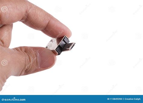 Universal Serial Bus Usb Drive Connected To The Adapter Isolated Stock Photo Image Of Hard