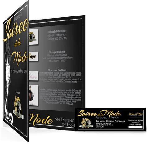 Event Program And Ticket Behance