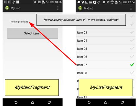 Android How To Pass Selected Item From Listfragment To Previous Fragment After Calling