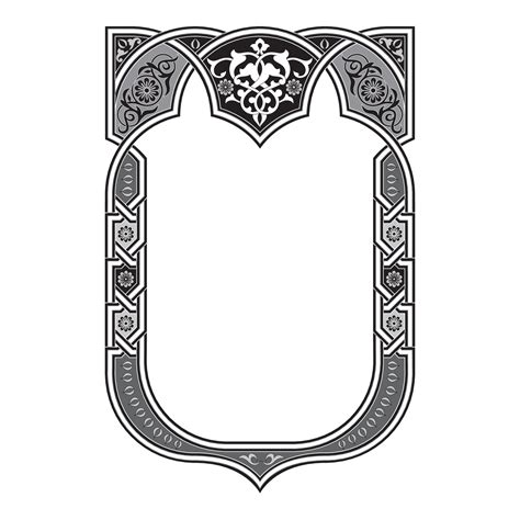 Vintage Floral Classic Calligraphic Retro Vignette Scroll Frames Ornamental Design Elements