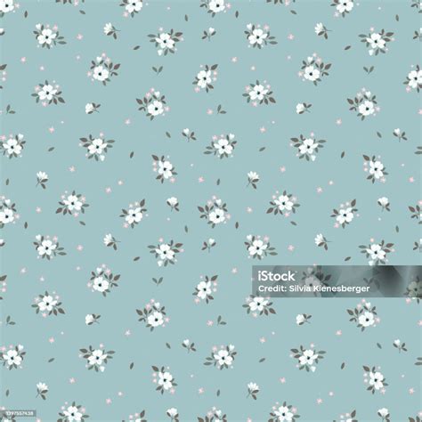 사랑스러운 손으로 그린 꽃 이음새가 없는 무늬 섬유 포장 배너 천 표면에 좋은 귀여운 낙서 꽃 벡터 디자인 꽃무늬에 대한 스톡 벡터 아트 및 기타 이미지 Istock