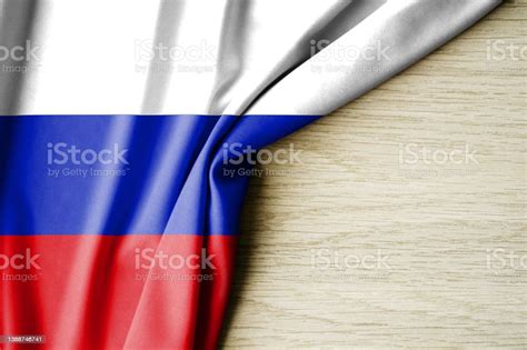 러시아 국기 러시아의 패브릭 패턴 플래그 3d 일러스트레이션 텍스트의 뒷 공간으로 0명에 대한 스톡 사진 및 기타 이미지 0명 Weft 개념 Istock
