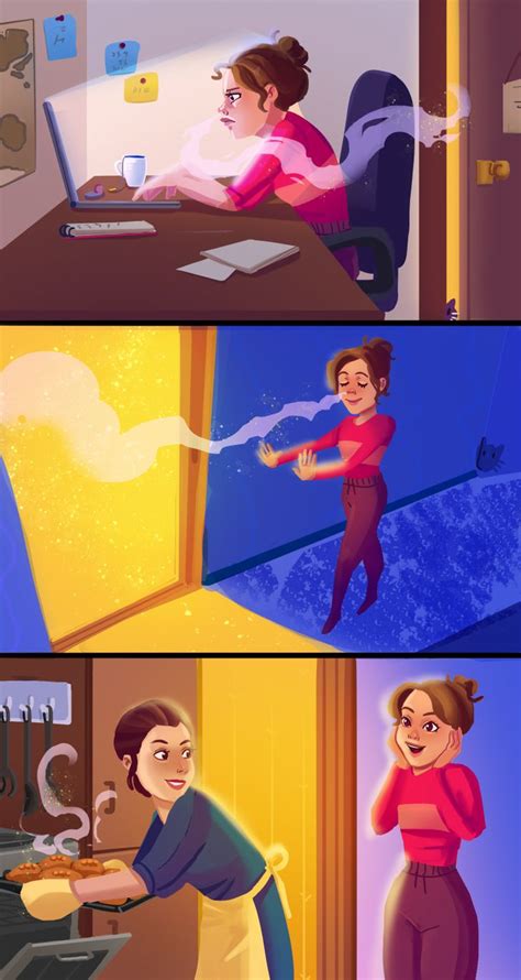Cómics sobre la relación entre las hijas adultas y sus mamás en las que cada chica se