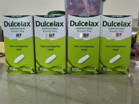 Dulcolax Suppositories Health And Nutrition Health Supplements Vitamins And Supplements On Carousell