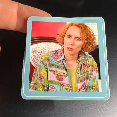 Dotties Reaction To Beverly Pussywillows Dottie Rounded Square Sticker Mink Stole In Serial