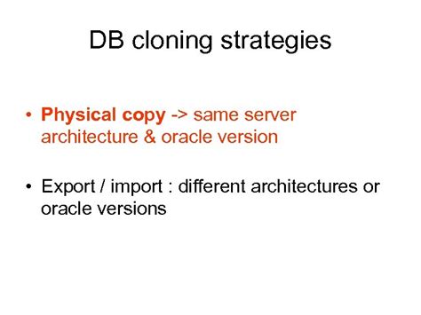Efficient Hot Automatic Oracle Database Cloning Discover