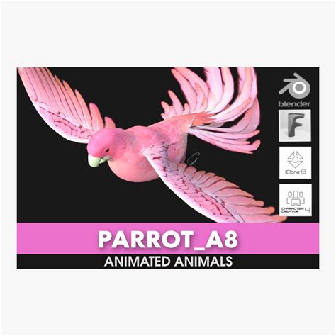 Parrot A8 3d Model Download Birds On
