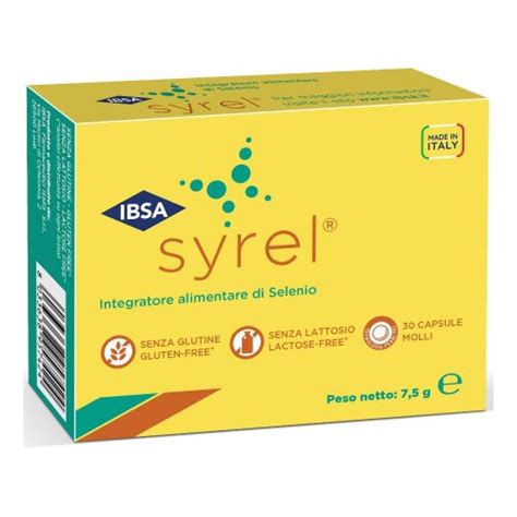 Syrel Ibsa 30 Capsule Integratore Di Selenio Per La Tiroide Farmagevi