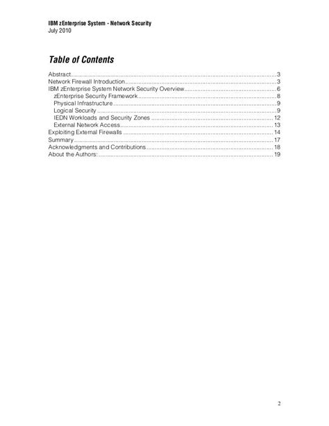 Ibm Zenterprise System Network Security