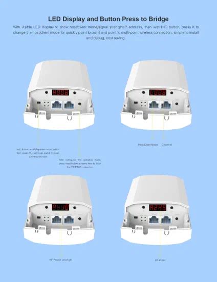 Long Range Wireless Outdoor Bridge Cpe Point To Point Point To Multipoint Outdoor Cpe With 2
