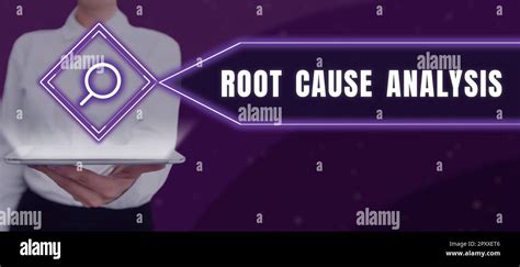 Conceptual Display Root Cause Analysis Word Written On Method Of Problem Solving Identify Fault