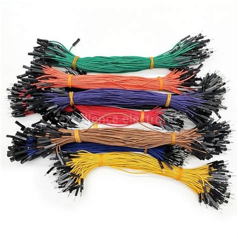 전기자재 앤드 커넥터 스크류 커네거 전선 블리브 10피스 Breadboard 듀퐁 케이블 Arduino 선 254mm 남성