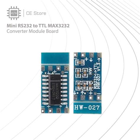 Mini Rs232 To Ttl Max3232 Converter Module Board Ce Store