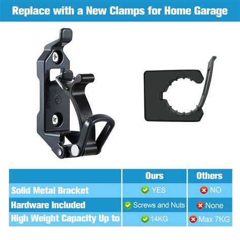 Gulfmew Shovel Mount For Roof Rack Metal Rubber Clamp