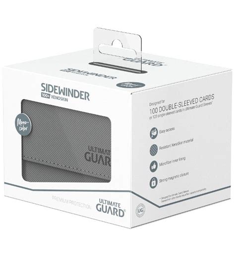 Ultimate Guard Sidewinder 100 Xenoskin Monocolor Deck Box Gris