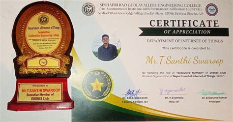 Santhi Swaroop Tirumalasetti On Linkedin Iot Srgec Dronetechnology Innovation