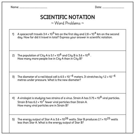 Adding And Subtracting Scientific Notation Workbook By Hazel Learning