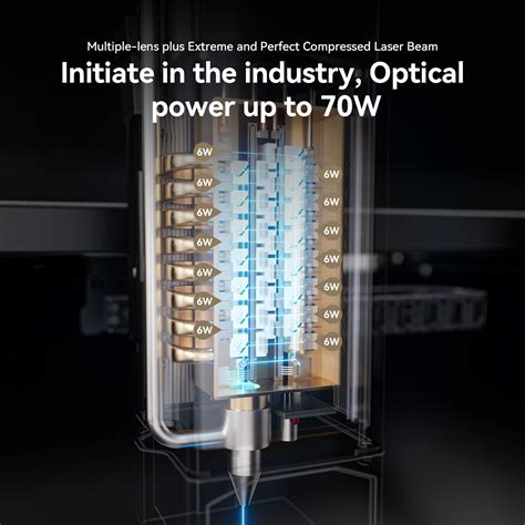 Atomstack A70 X70 Pro 70w Laser Engraver With F3 Matrix Table 60l Min