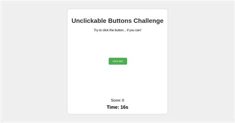 Unclickable Buttons Com