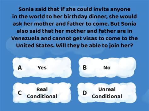 Is It A Real Or Unreal Conditional Quiz