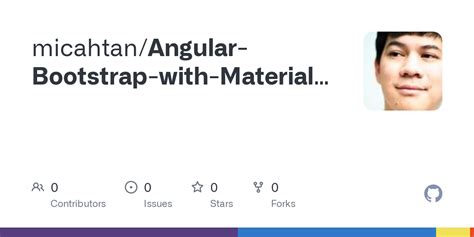 GitHub Micahtan Angular Bootstrap With Material Design
