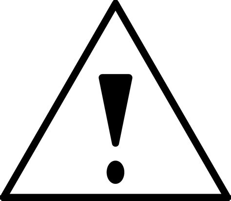 Warning Symbol Icon In Minimalist Style 46303485 Vector Art At Vecteezy