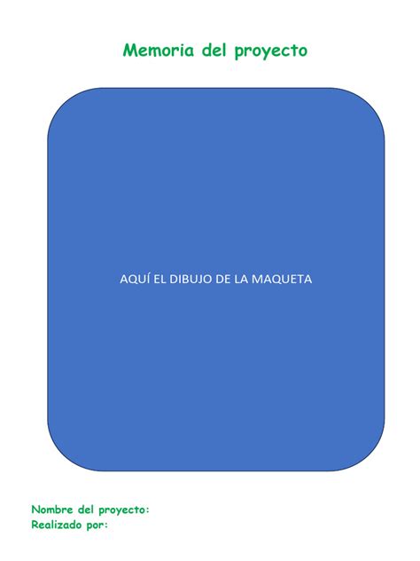 Memoria De Tecnologia Pdf Diseño Ingeniería