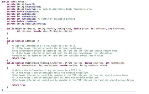 Solved Using Java 1 Addhouse Function This Function Can
