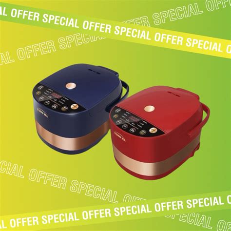 Jual Yong Ma Magic Com Smc 7057 Smc7057 Smc 7057 Digital Rice Cooker 2 Liter Red Navy Shopee