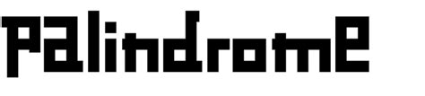 Palindrome In Use Fonts In Use
