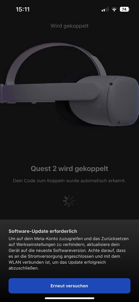 Got My New Oculus Quest 2 Cant Pair My Controllers And The App Wont Let Me Update The Device