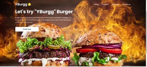 [video] completed a responsive burger ordering landing page muhammad