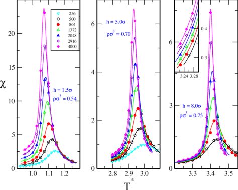 Color Online Size Dependence Of The Order Parameter Susceptibility In